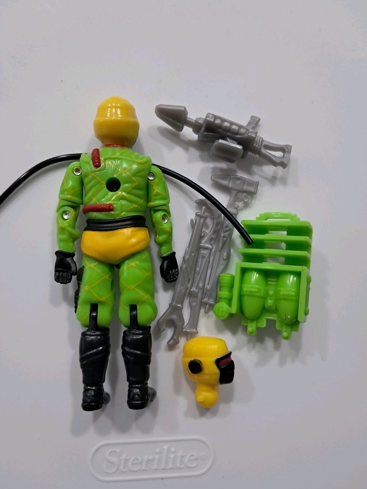 Gi Joe Black Major Cobra Python Patrol Techno Viper 3.75 Figure ...