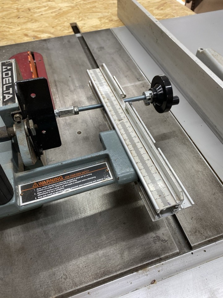 Cast Iron Delta mortise tenon Tenoning Jig For Table Saw | eBay UK