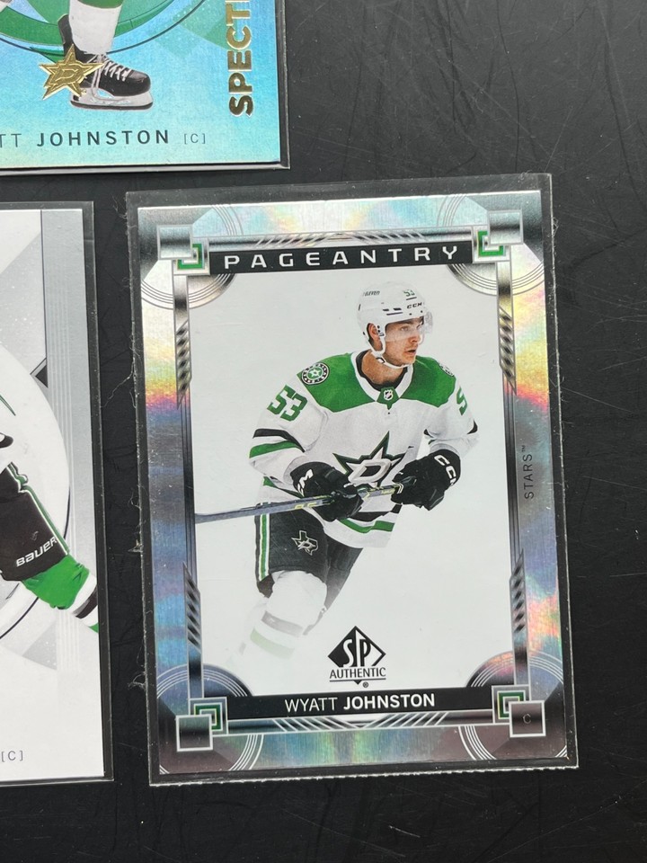 24-25 SP AUTHENTIC SPECTRUM FX WYATT JOHNSTON BOUNTY UNUSED INSERTS ...