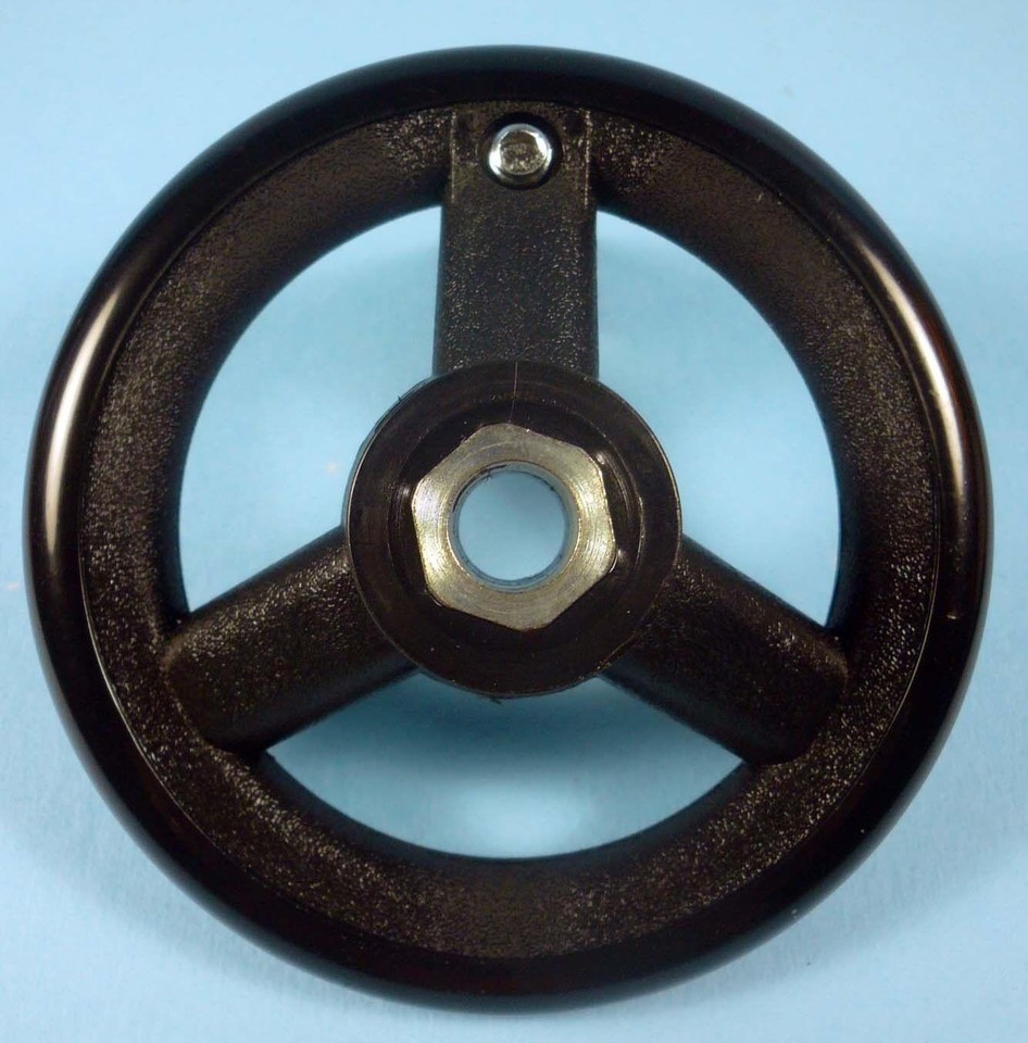 6" Spoked Machine Handwheel with 4" Long Handle 1/2" Bore New | eBay