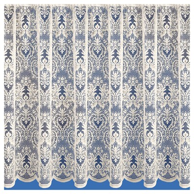 Nottingham - Cream Lace Net Curtain by the metre (Pre-cut sizes) | eBay UK