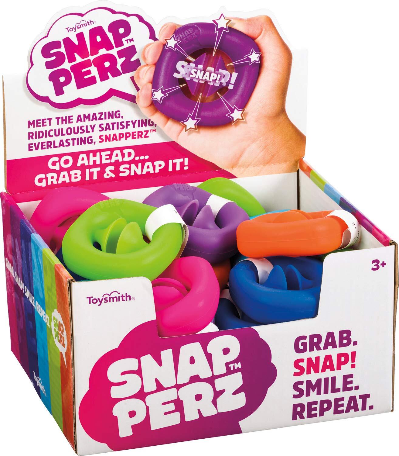 Toysmith Snapperz Fidget Toy, Grab, Snap, Sensory, Squeeze, Party Pop ...