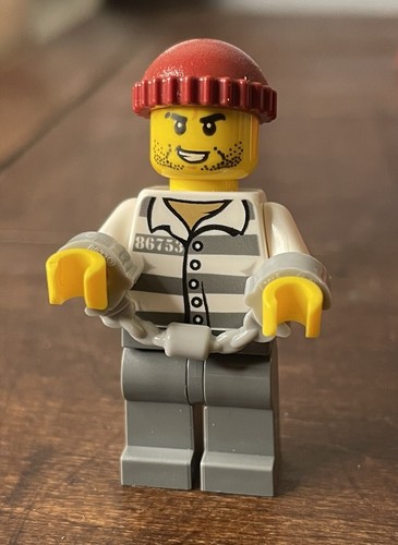 Lego Male Crook Criminal Swamp Police Minifigure With Handcuffs | eBay