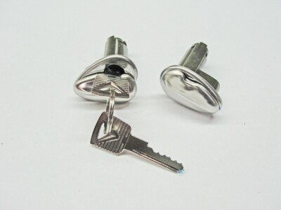 48-63 Ford Truck Car Teardrop Door Lock Cylinder Set with Keys Falcon T ...