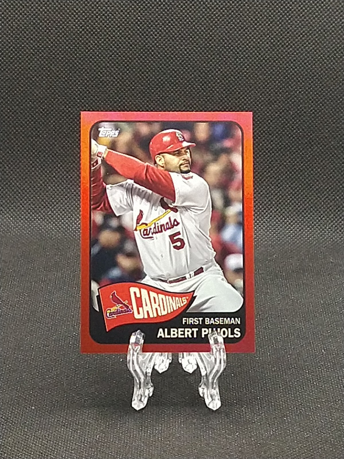 2023 Topps Archives Albert Pujols #136 Red Hot Foil /50 CARDINALS | eBay