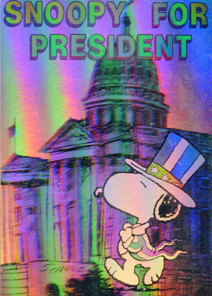 Peanuts Classics Series 1 Snoopy For President Hologram Chase Card #1 ...
