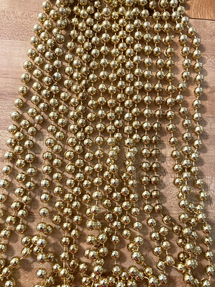 Vintage Gold Bead Christmas Tree Garland 18 ft. NEW | eBay