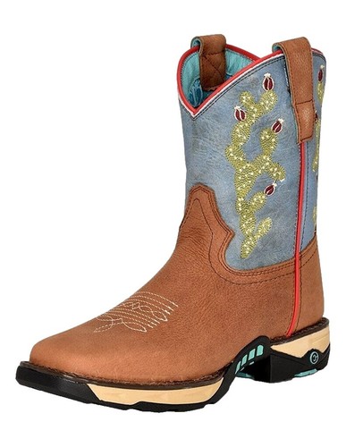 CORRAL Women's L5869 Blue Jean Embroidery & Triad Snip Toe Leather