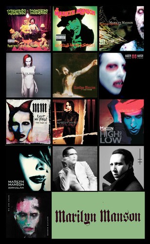 MARILYN MANSON album discography magnet (4.5" x 3.5") we are chaos | eBay