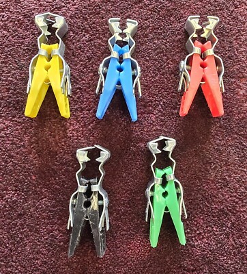 Channel Master 3073 Lot of 5 TV Antenna Wire Clothespin Type Clips FREE ...