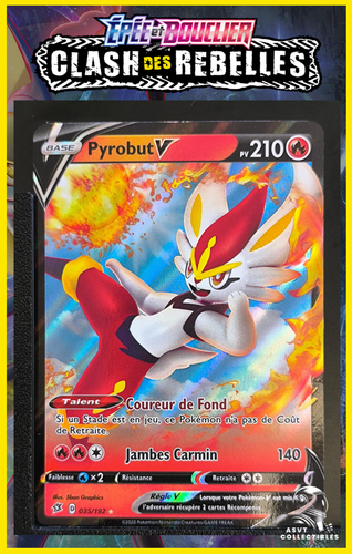 Carte Pokémon Pyrobut V 035/192 EB02 Clash Des Rebelles Epee Bouclier ...