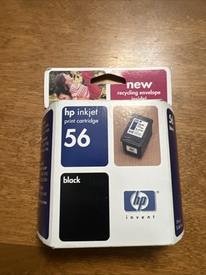Genuine New OEM HP 56 Black Inkjet Cartridge C6656AN Option 140 Deskjet ...