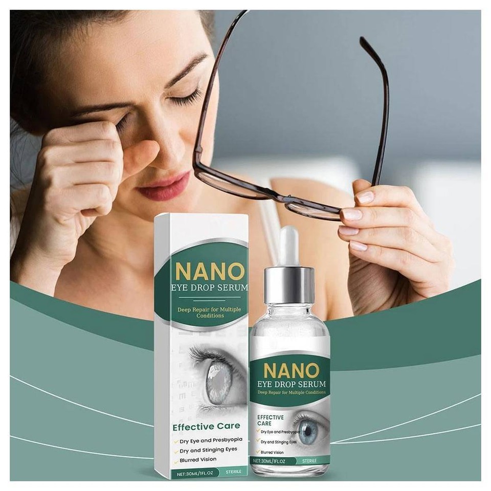Nano Eye Drops Serum, Natural Nano Lubricant Eye Drops for Dry Eye ...