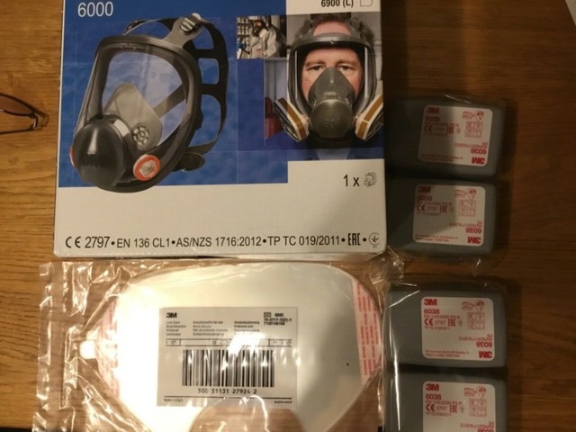 3M 6900 Full Facepiece Respirator Mask, Large - Grey for sale online | eBay