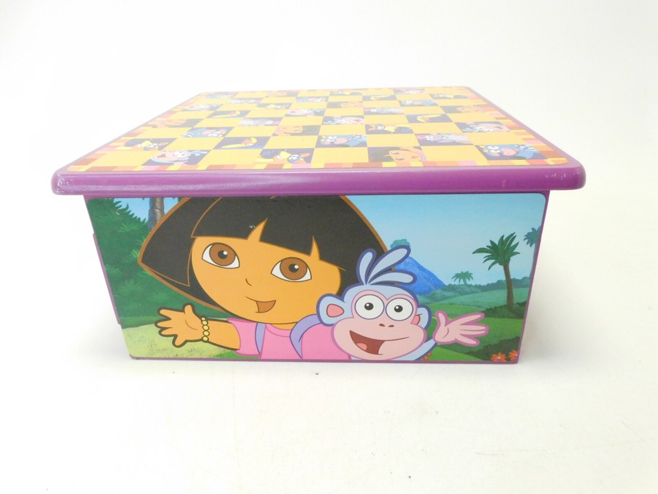Vintage Dora the Explorer Wooden Checkers Chess Dominoes, Cards, Bingo ...
