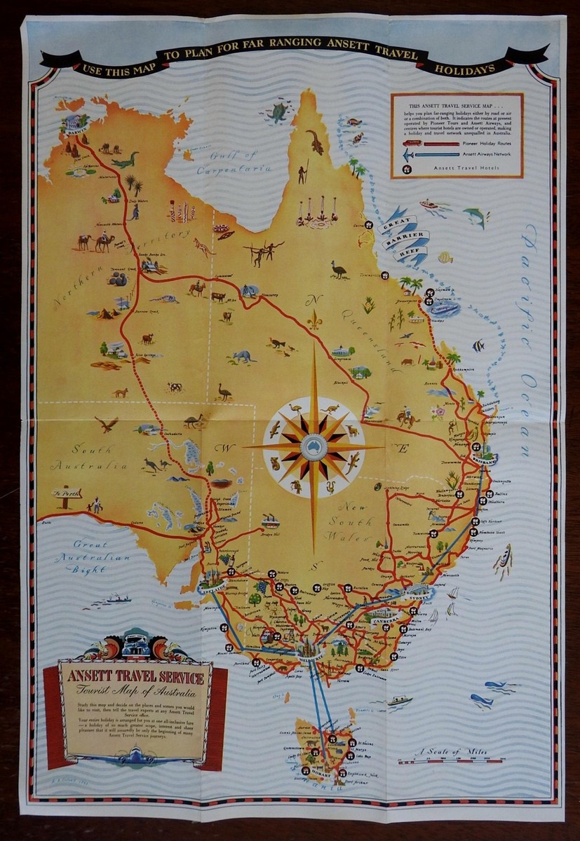 Tourist Map Of Australia