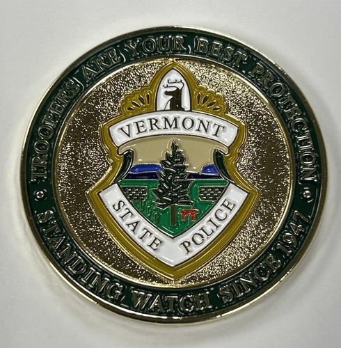 Vermont State Police Troopers Association Challenge Coin | eBay