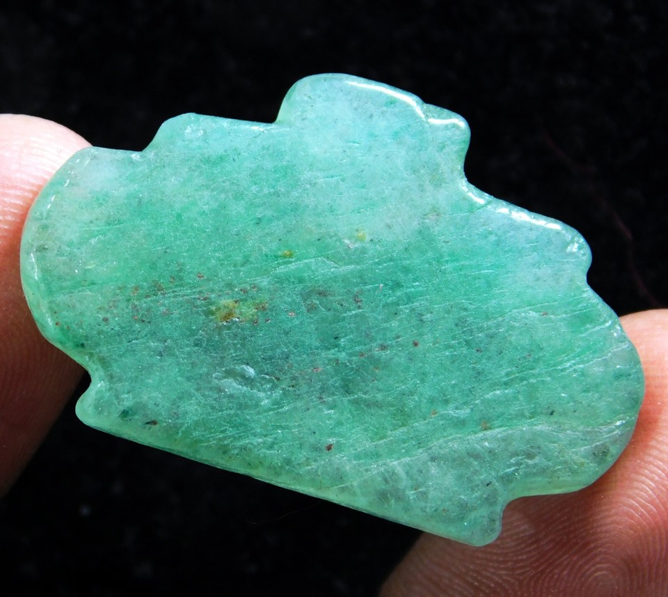 Natural 30.90 Ct Green Jadeite Jade Fancy Shape Loose Gemstone ...