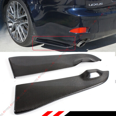 2006-2013 Lexus IS250 IS350 ISF 2PC Carbon Fiber Rear Bumper Apron ...