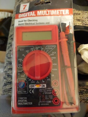Harbor Freight 7 Function Digital Multimeter Cen-Twch | eBay