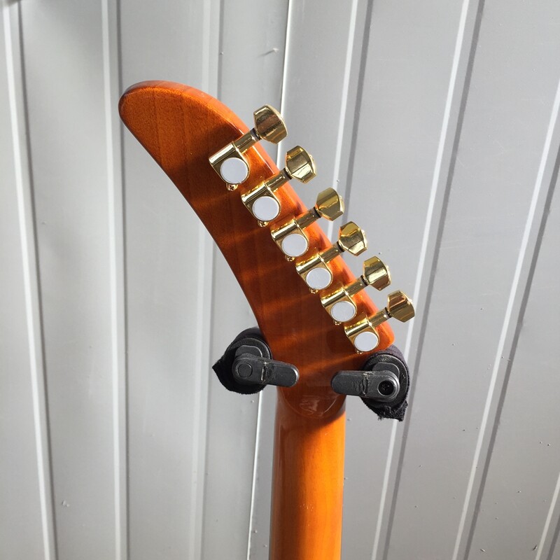 Transparent Yellow Explorer Electric Guitar Solid Body Black Rosewood ...