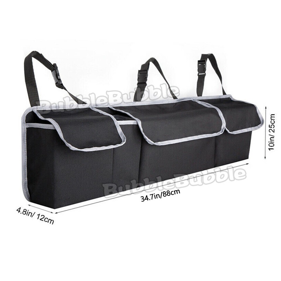 Car Boot Organiser Large Storage Bag Pocket Back Seat Hanger Travel ...