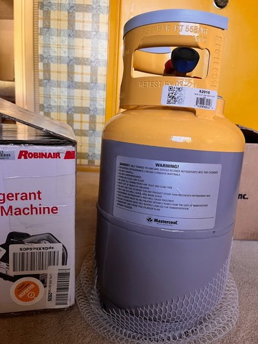 Robinair RG3 Refrigerant Recovery Machine and Mastercool empty tank 30 ...