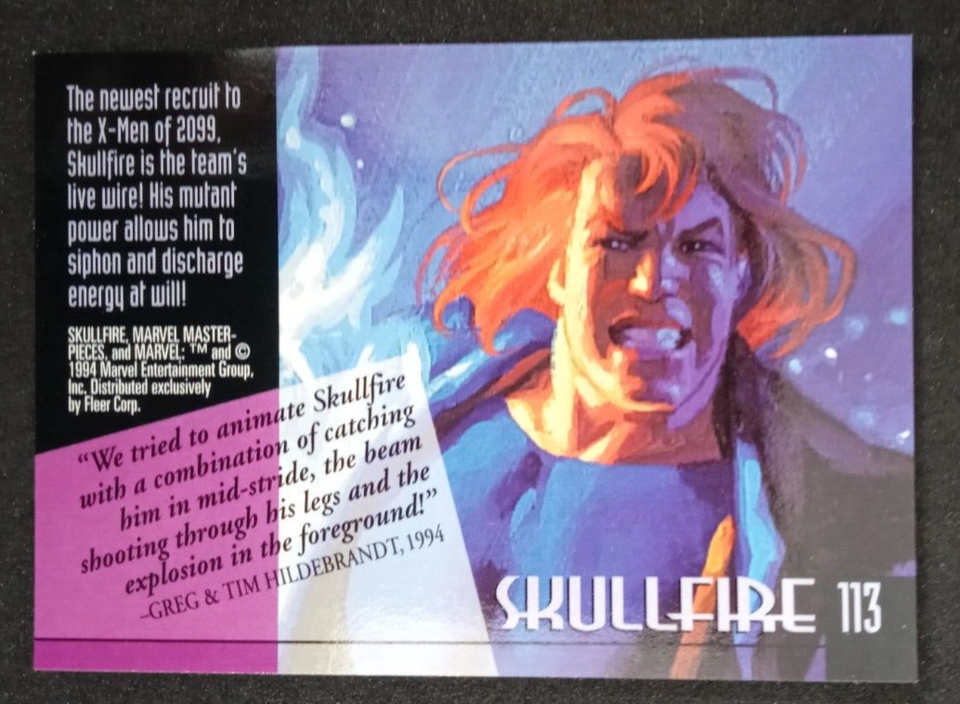1994 Fleer Marvel Masterpieces Skullfire #113 | eBay