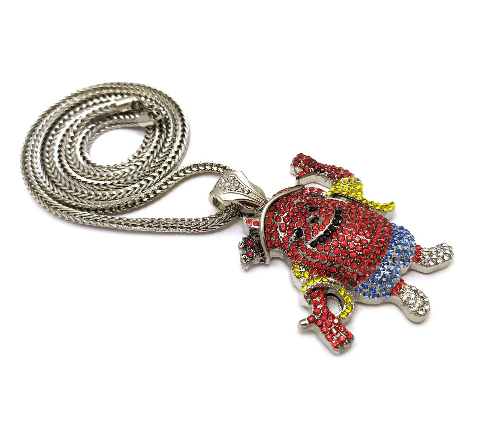 Iced Large KOOL AID MAN Pendant & 30" 36" Franco Chain Fashion Hip Hop ...