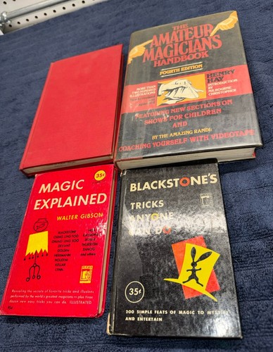 Lot Of 4 Vintage Magic Trick Books / Illustrated Hardcovers | eBay