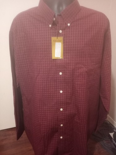 Men's ROUNDTREE & YORKE Gold Label NWT Perfect Performance Red Check ...