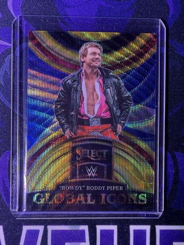 2023 Panini Select WWE Rowdy Roddy Piper Gold Wave Global Icons #6/10 ...