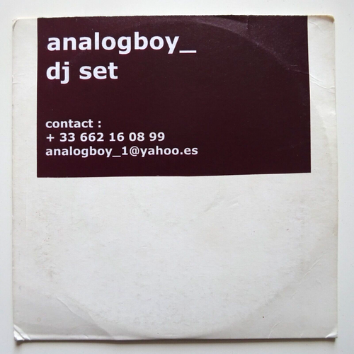 DJ SET : ANALOG BOY CD ALBUM PROMO | eBay