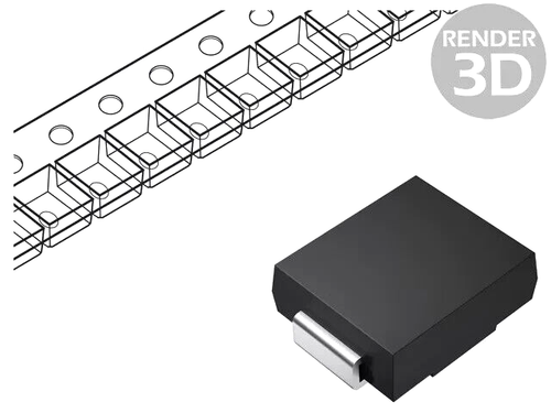 SMCJ33CA-13-F Diode : Tvs ; 1.5kW; 36.7÷40.6V ; 28.1A; Bidirectionnel ...