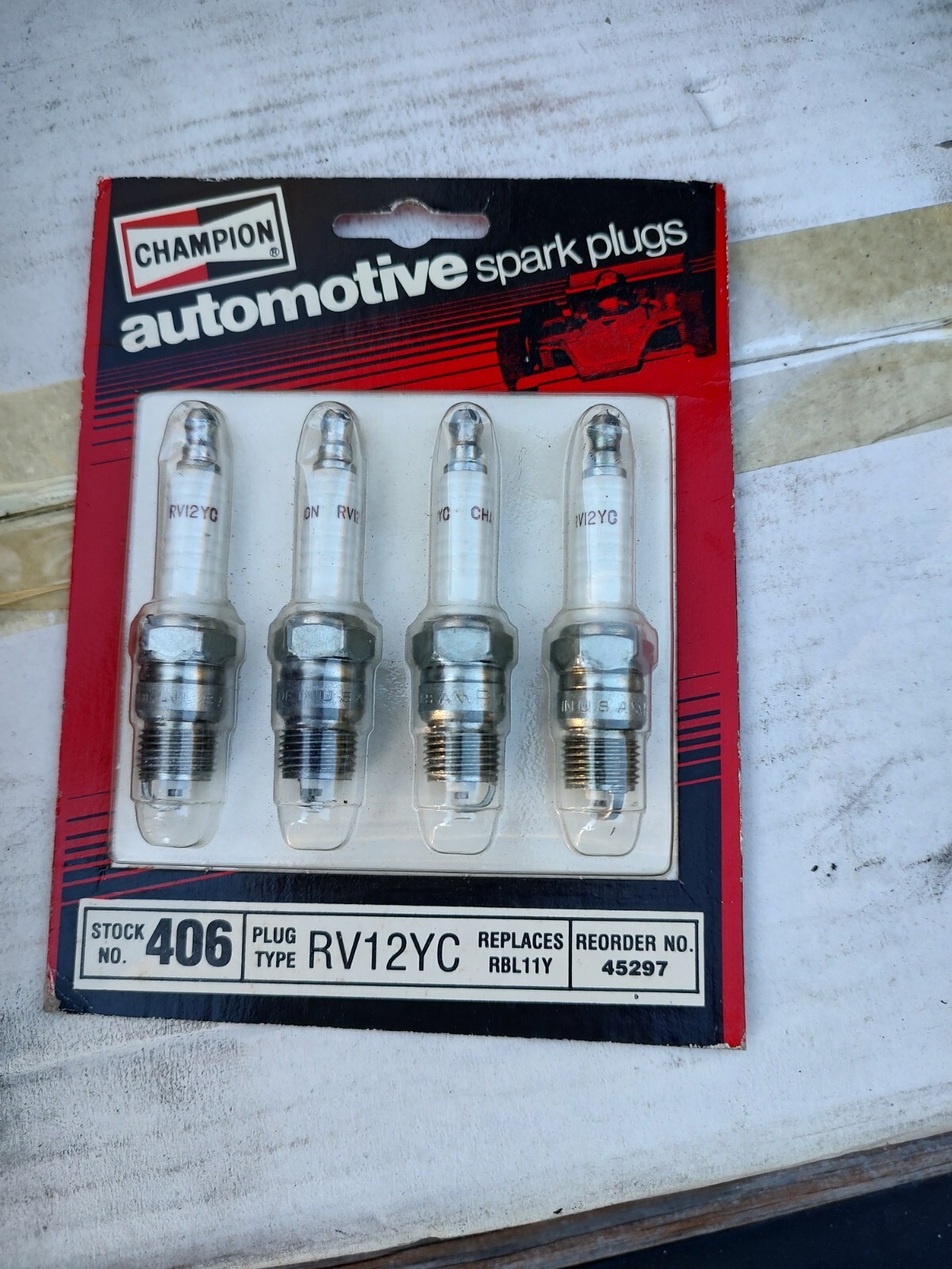 Spark Plug-Copper Plus Champion Spark Plug RV12YC. 2 packs of 4. Total ...