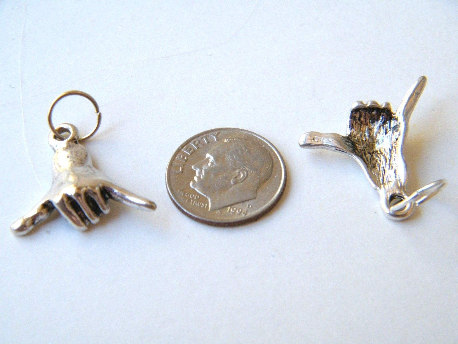 HANG LOOSE BRO Necklace Hawaiian Hand Sign SHAKA Surfer Charm 20"-21 ...