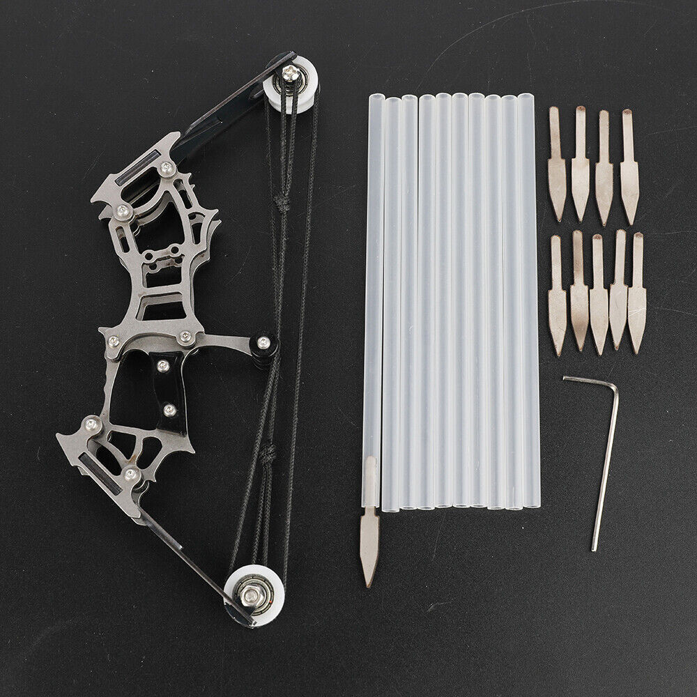 6" Mini Compound Bow Arrows Set 6lbs Archery Toy Gift Shooting Pocket ...