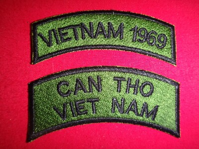 2 Vietnam War Subdued Patches: VietNam 1969 Arc + CAN THO VietNam arc ...