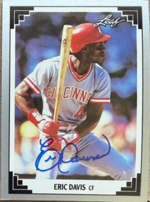 Eric Davis Autographed 1991 Leaf #37 | eBay