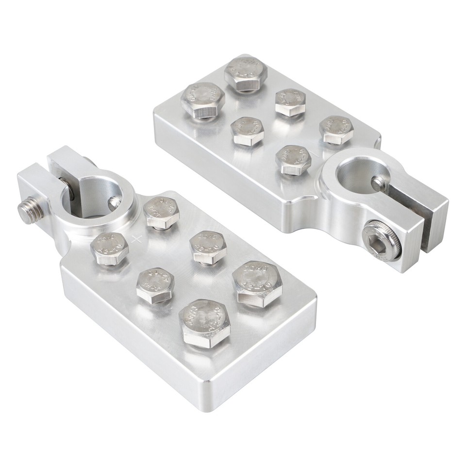 Multi-Connection Flat Battery Terminals Clamps Lead 6 Way +/- Repair ...