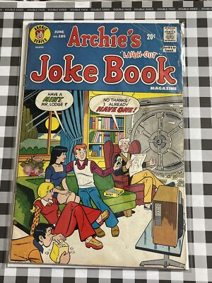 ARCHIE'S JOKE BOOK #185 BETTY & VERONICA BANK SAFE LIVING ROOM dan ...