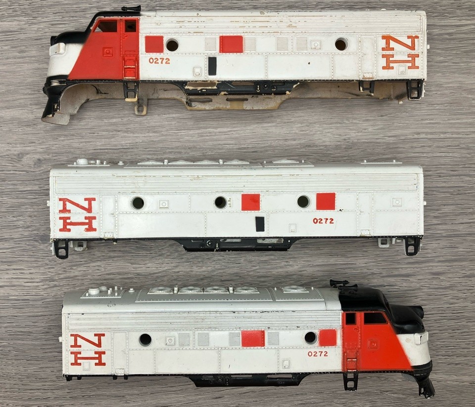 Vintage 1960s Athearn New Haven F-unit ABA Shell Set HO Scale | eBay