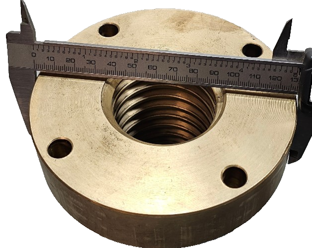 Solid Brass Leadscrew Spindle Nut, Flange Mount, Guiderod Bushing ...