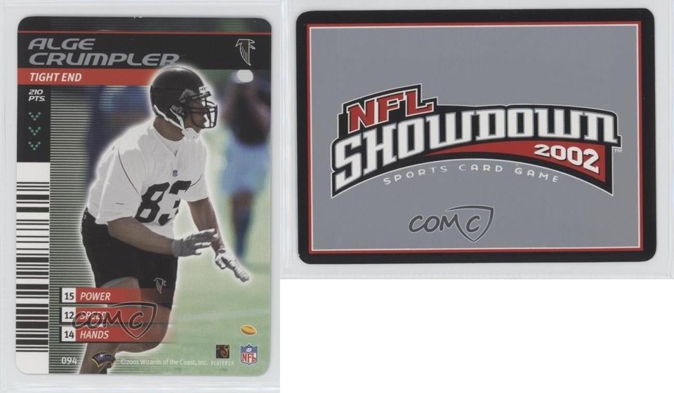 2001-02 NFL Showdown 1st & Goal Alge Crumpler #094 Rookie RC fm0 | eBay