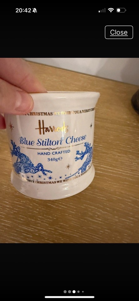 Harrods Vintage Small Black Ceramic Stilton Cheese Storage Pot | eBay UK