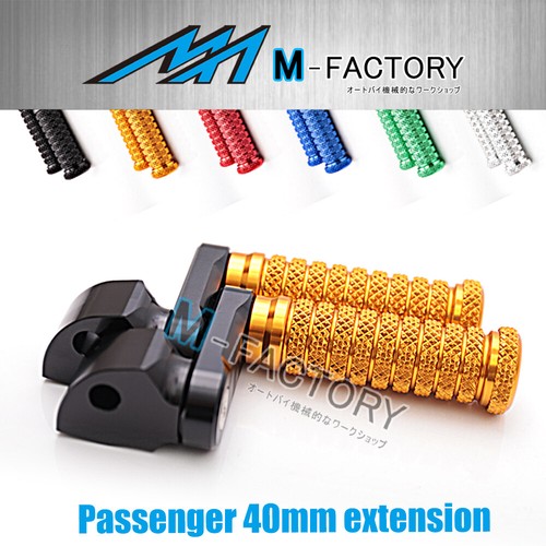 Gold 40mm Extended Passenger Foot Pegs For Yamaha YZF R6 03-16 15 14 13 ...