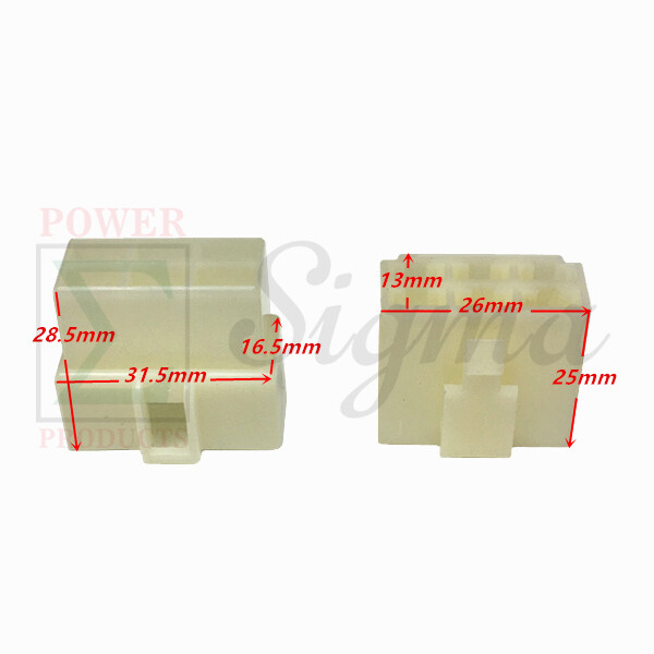 5 Pin Male & Female Cable Terminal Plug For Automotive Electrical Wire ...