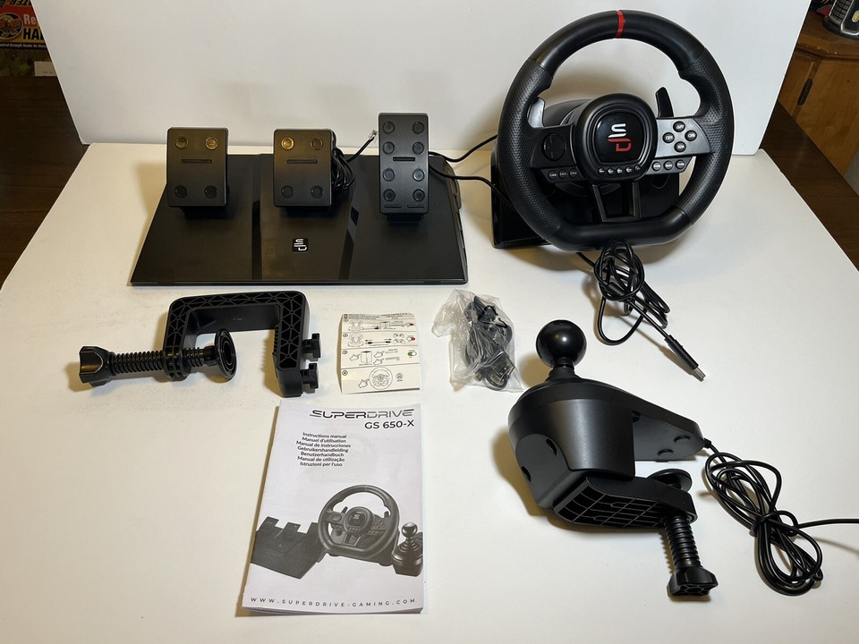 SUBSONIC Superdrive - GS650-X Steering Wheel, Shifter, 3 Pedals For ...