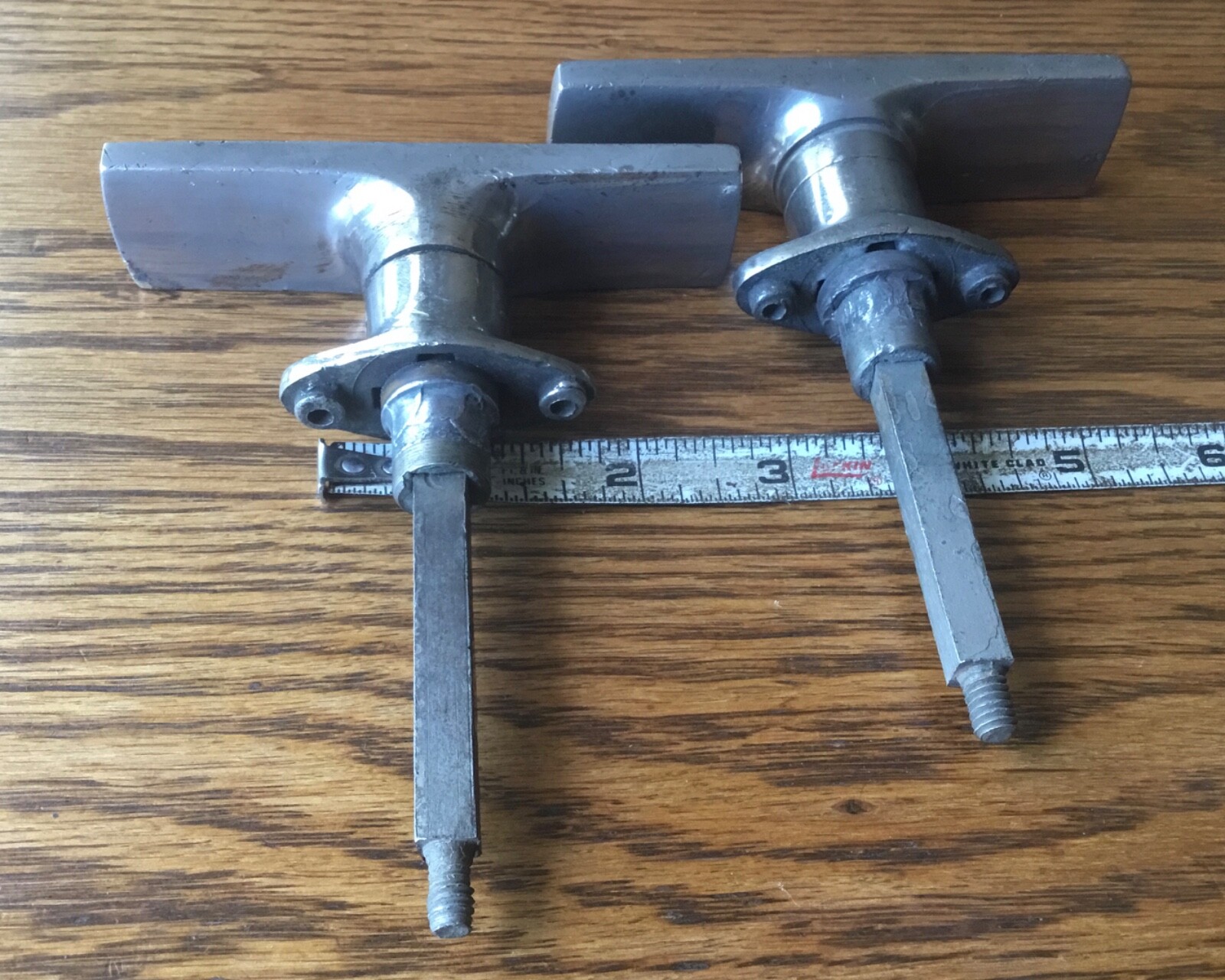 1920s T~SHAPED HANDLES vtg antique exterior non locking door | eBay