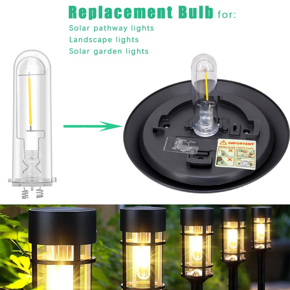 Solar Pathway Lights Replacement Bulbs Solar Light Bulbs for Outside | eBay